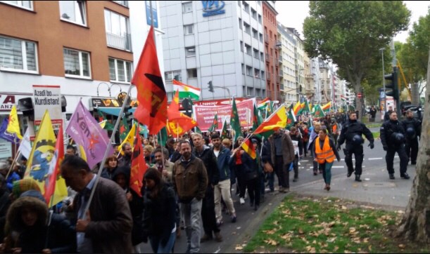 Köln’de on binler “Bîjî Berxwedana Rojava” diye haykırdı – ATİK Online